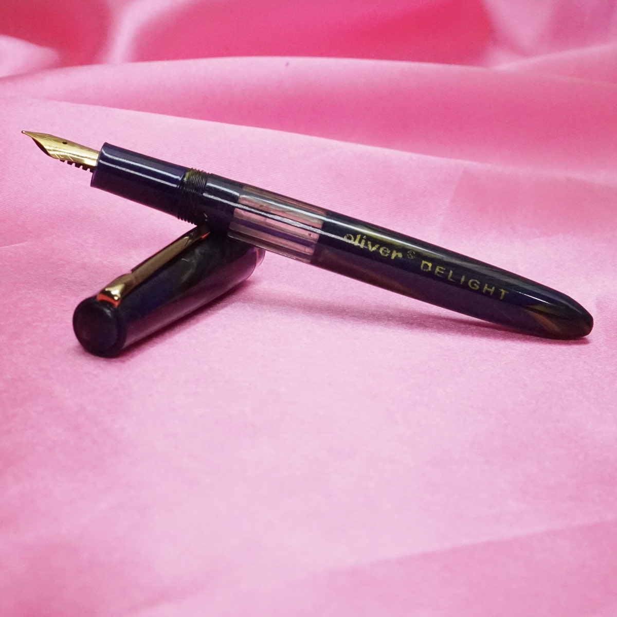 Oliver Delight Violet Color Pattern Window Deigned Body With Fine Nib ...