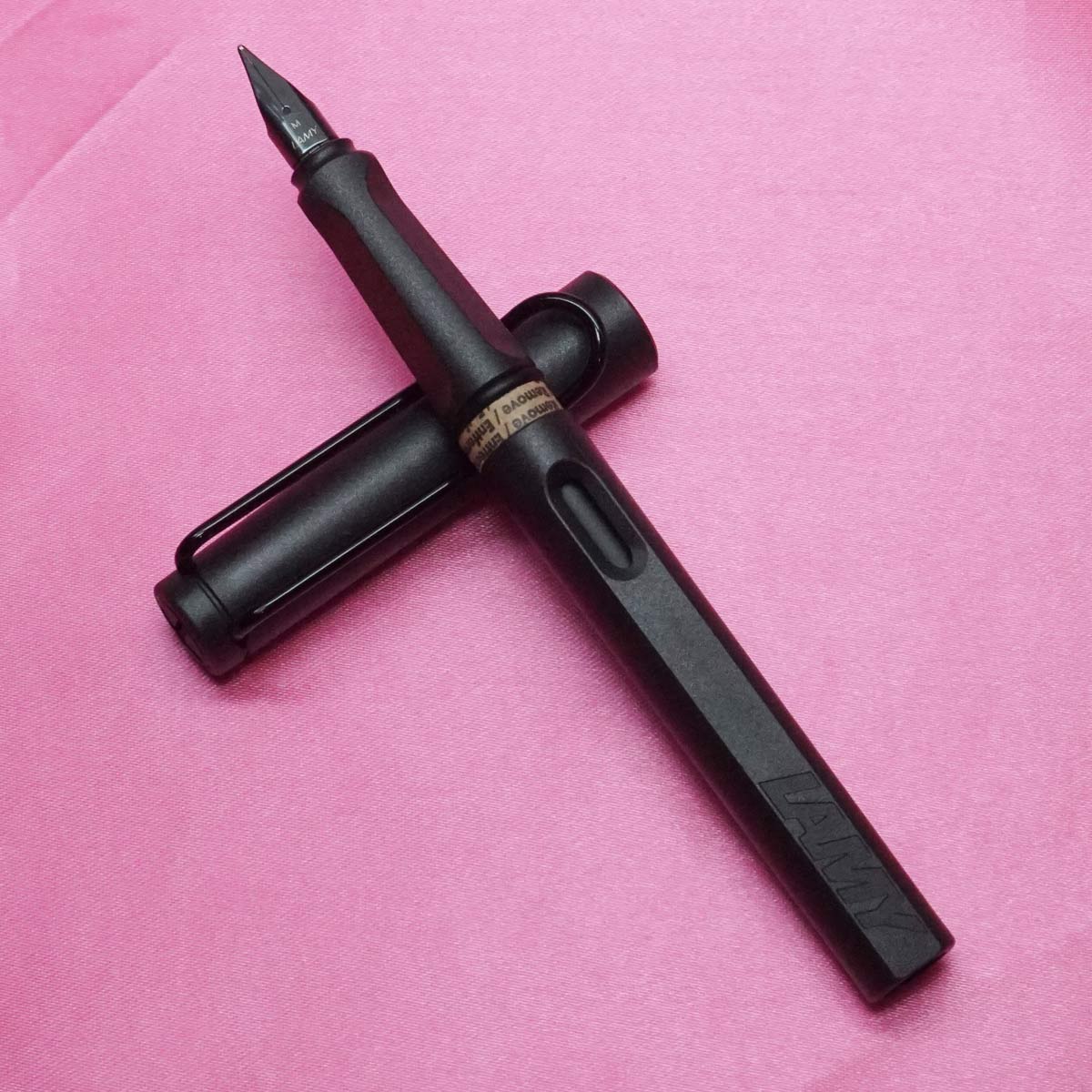 Lamy 017 Safari Matte Black Color Body With Medium Nib Black Plated ...
