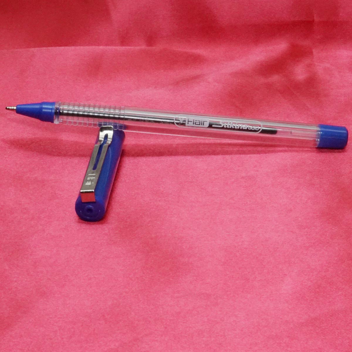Flair Silkina Transparent Body With Blue Cap Medium Tip Smooth Blue ...