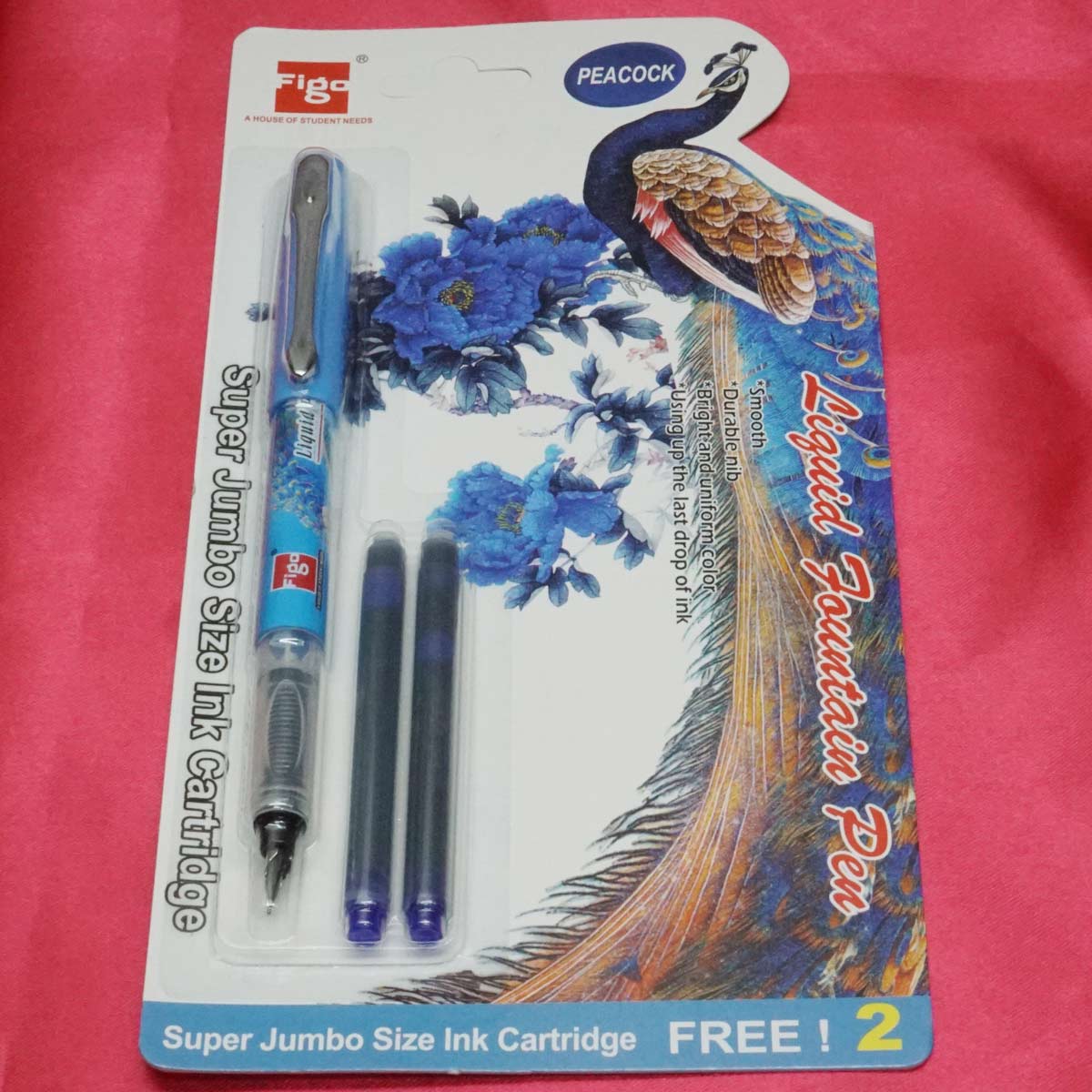 Figo Peacock Blue Color Designed Body With Fine Tip Catridge Type ...
