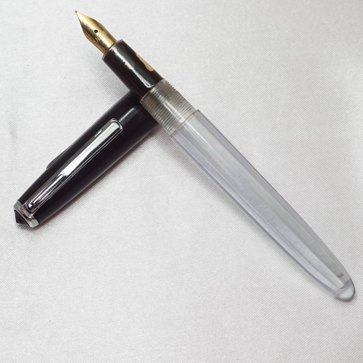 penhouse.in Transparent Body With Black Color Cap Silver Clip Fine Nib ...