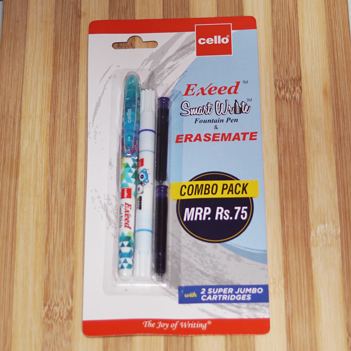 Cello Exeed Smart Write Blue Color Designed Body With Erasemate Fine ...