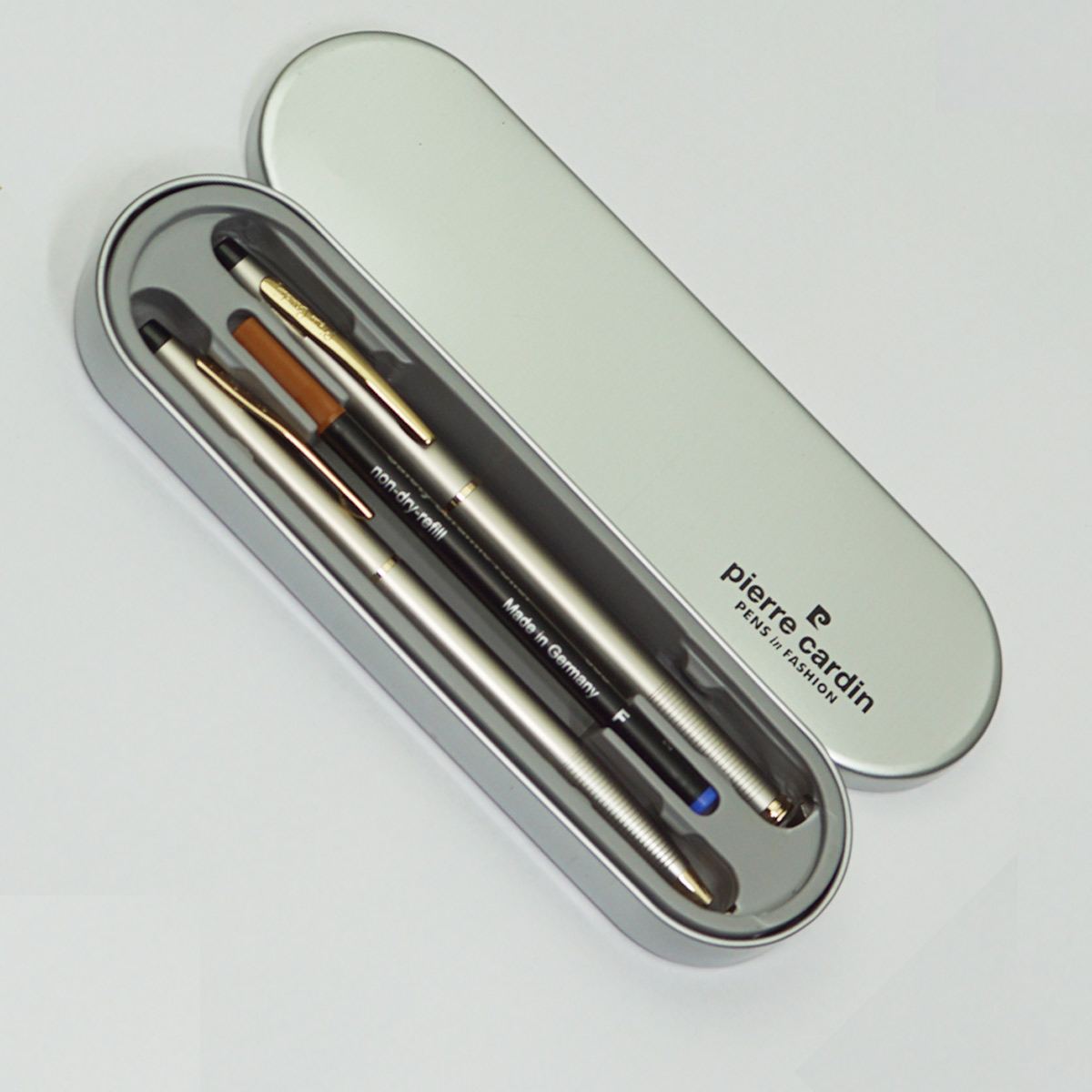 Pierre Cardin KRISS Grey Color Body With Cap Roller Ball And Ball Pen ...