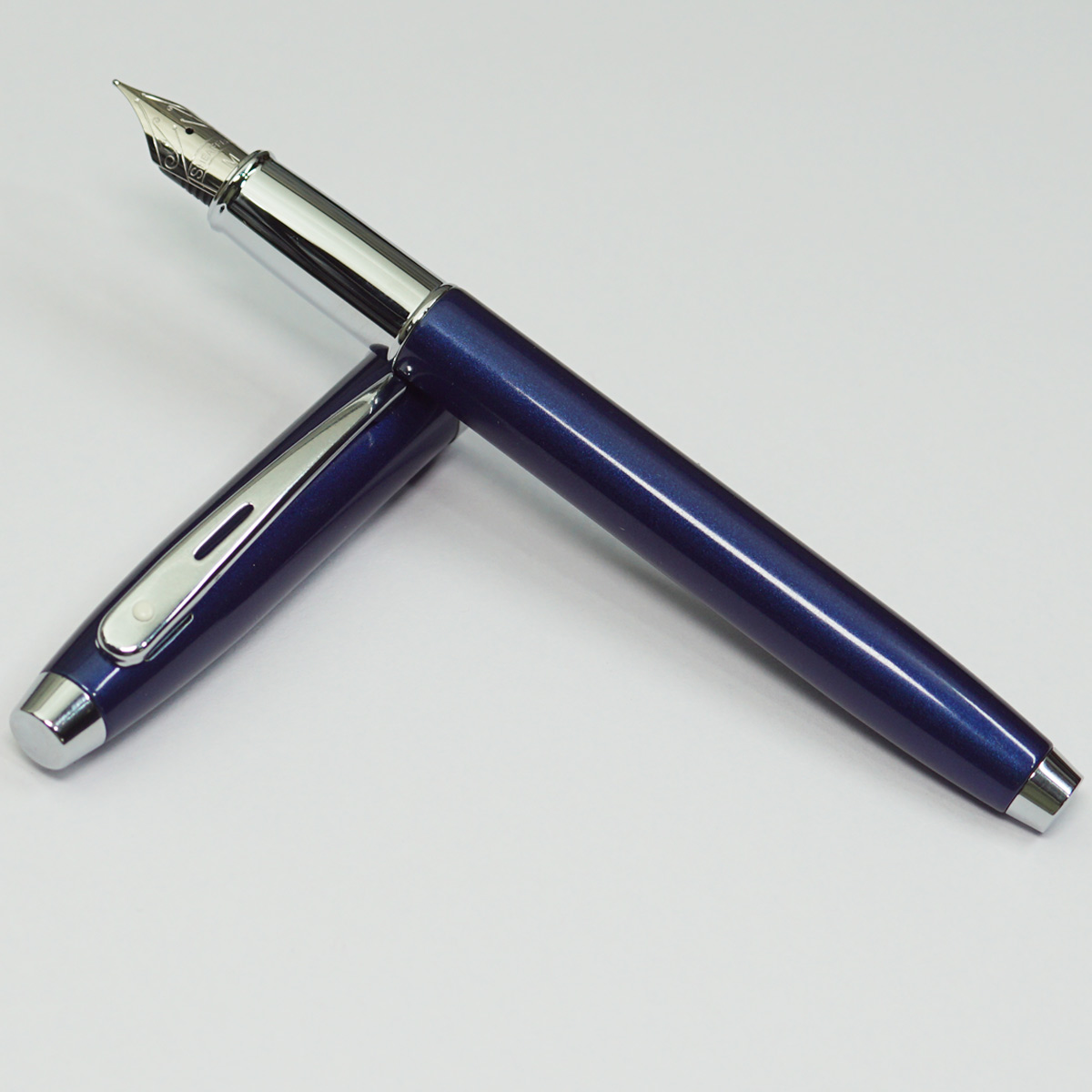 Sheaffer 9339 Blue Color Body With Silver Clip Medium Nib Converter ...