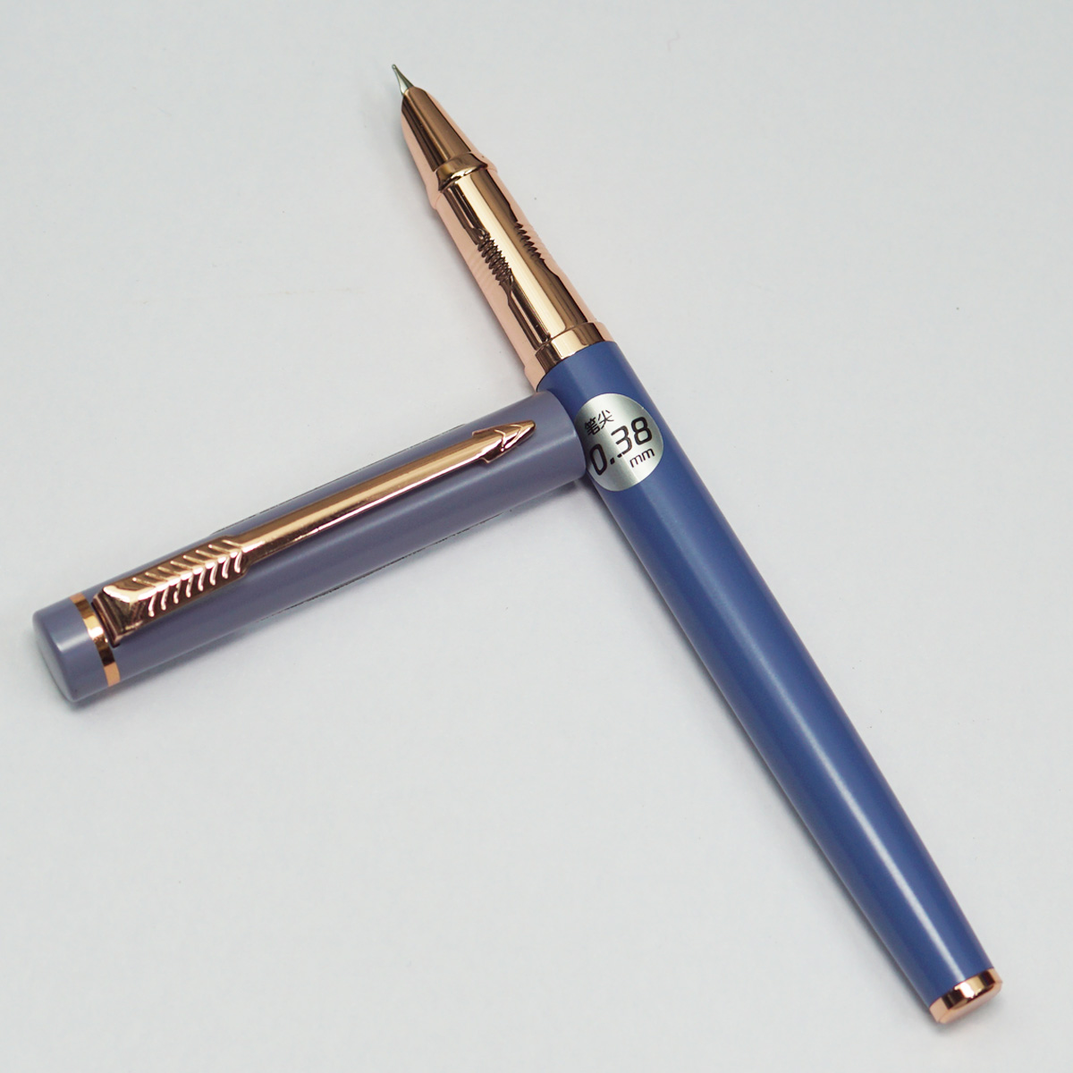 Luoshi Blue Color Body With Copper Clip 0.38mm Fine Nib Converter Type ...