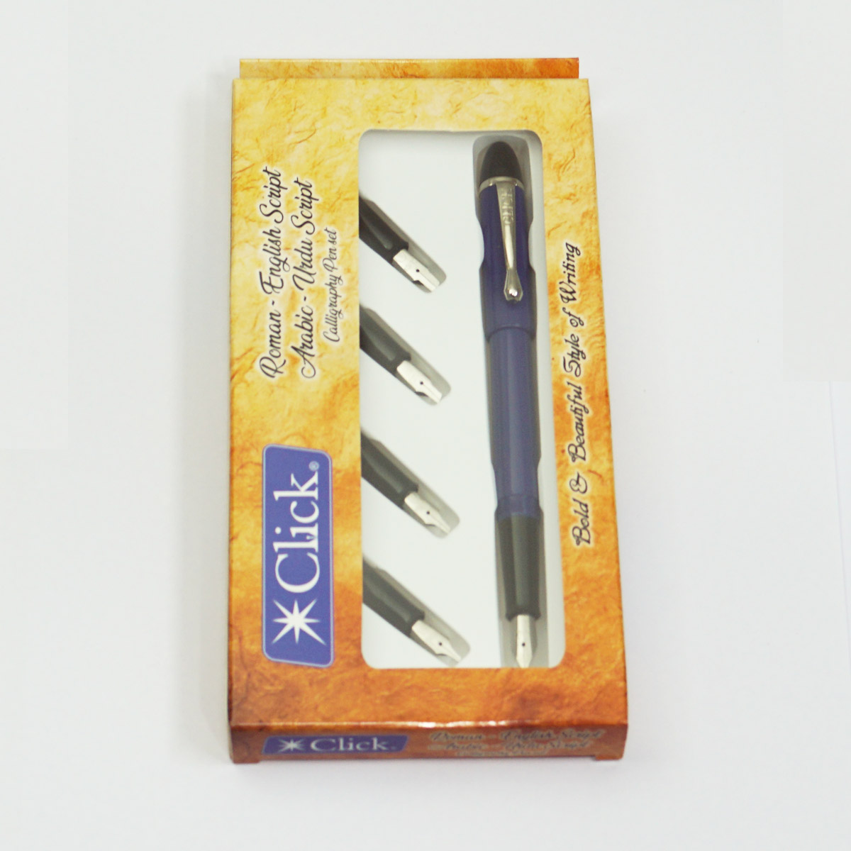 Click Roman And Arabic Blue Color Body Calligraphy Set SKU 23111