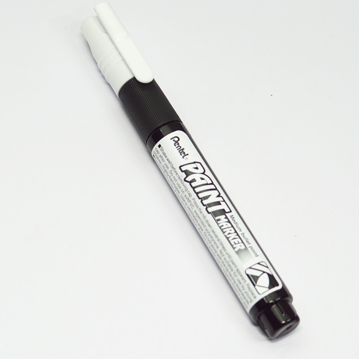 Pentel MMP20 White Bold Color With Bullet Point Paint Marker On Glass ...