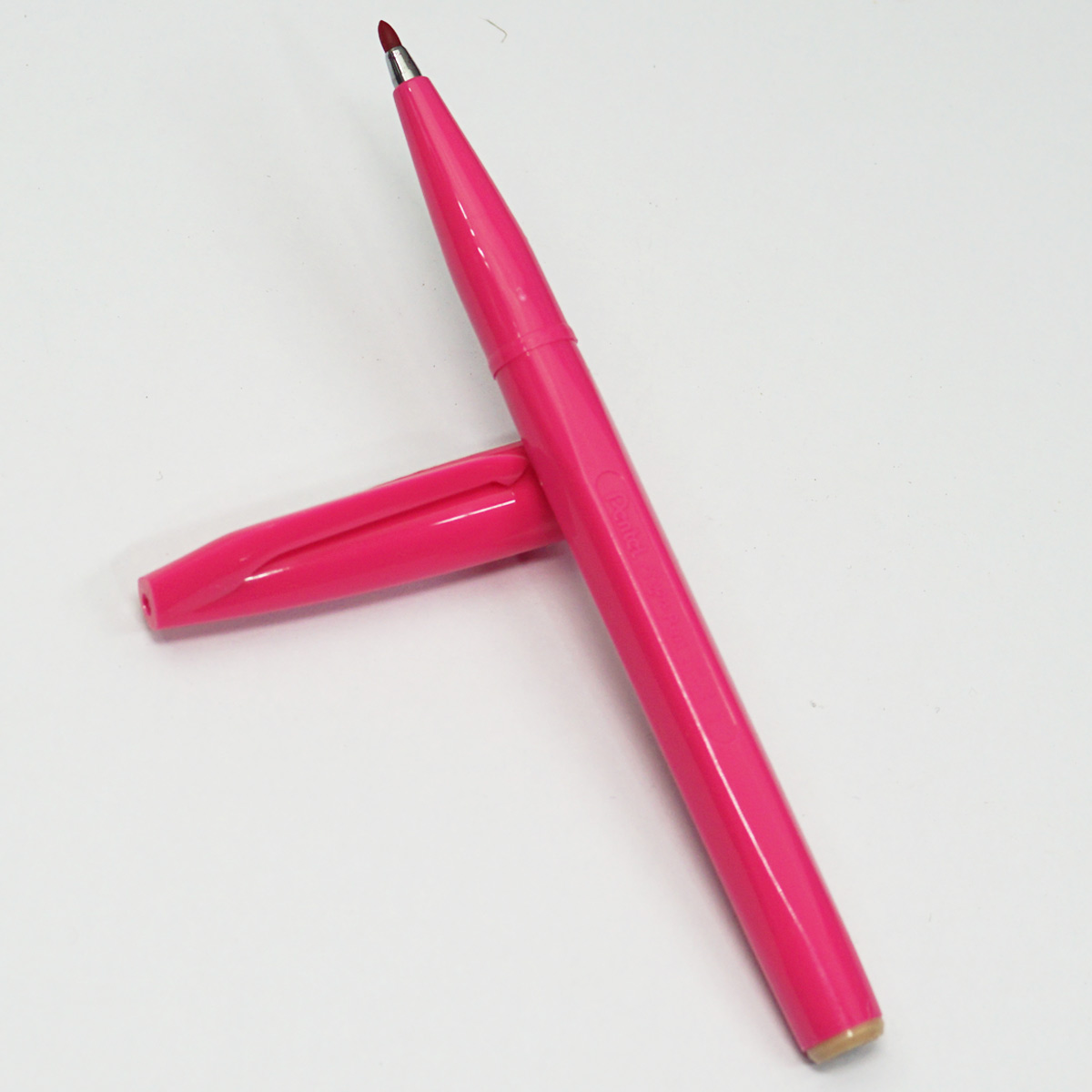 Pentel S520 Sign Pen 2.0mm Pink Color Writing With Fiber Tip Marker SKU ...