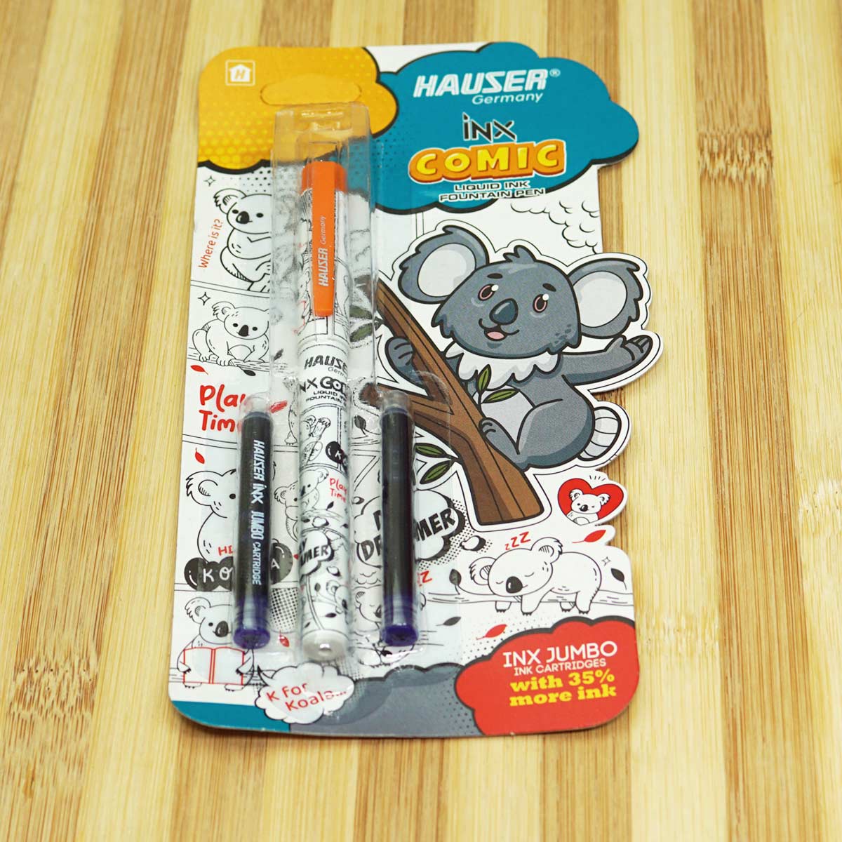 Hauser INX Comic White Color Teddy Bear Body Design With Fine Nib ...