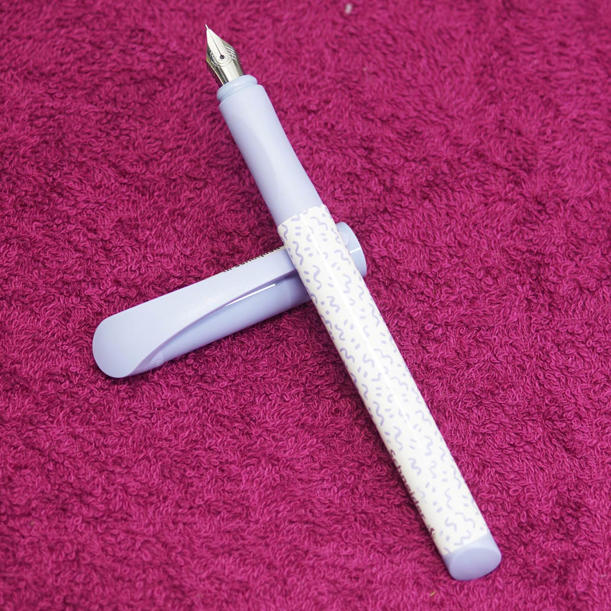 Schneider White Color Design Body With Light Blue Color Cap Medium Nib ...