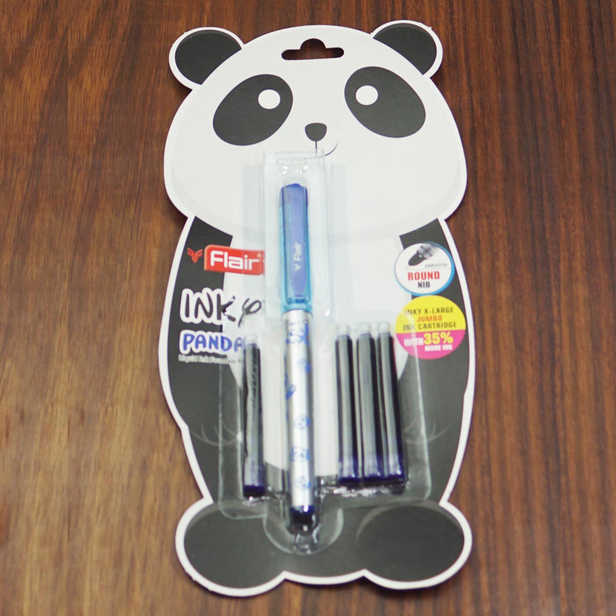 Flair PANDA Grey Color Designed Body With Blue Color Cap Fine Nib ...