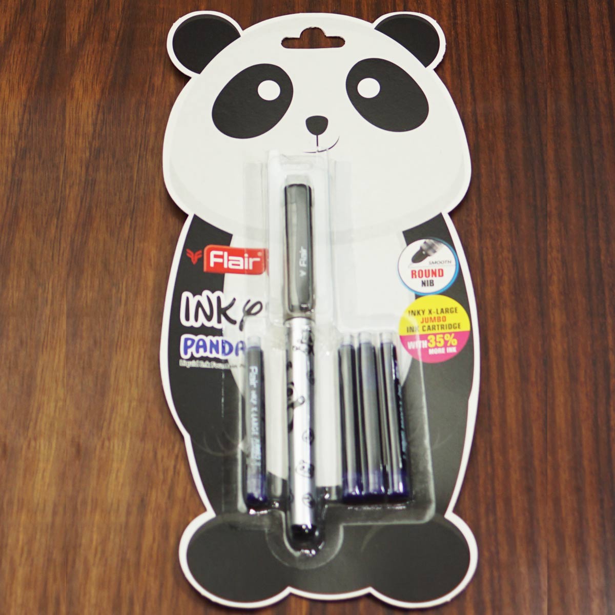 Flair PANDA Grey Color Designed Body With Black Color Cap Fine Nib ...
