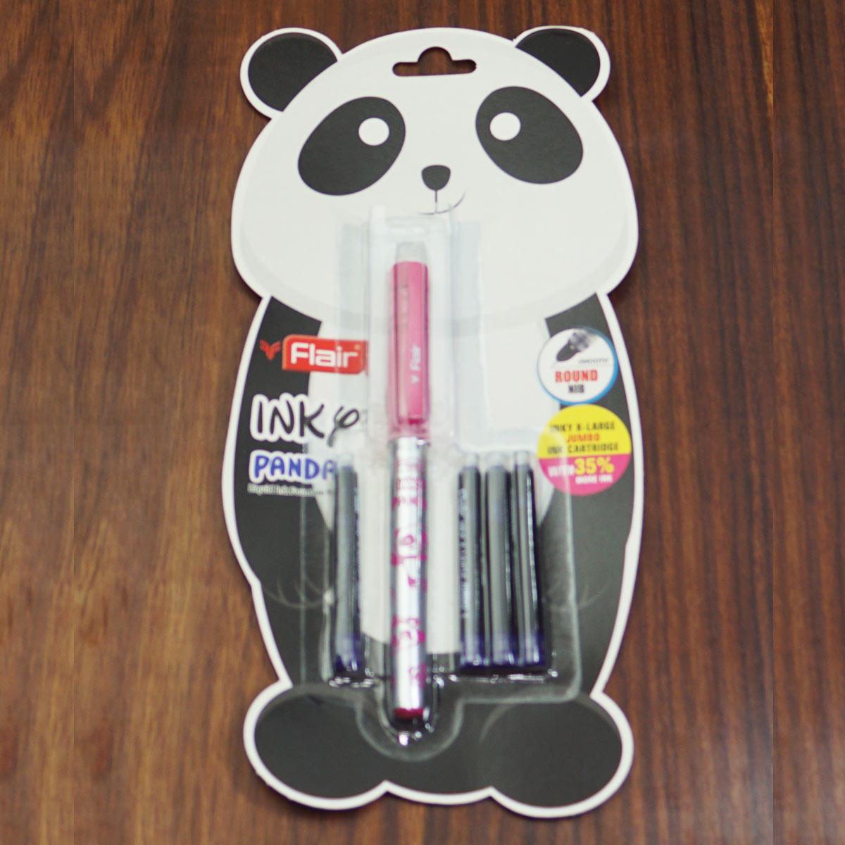 Flair PANDA Grey Color Designed Body With Pink Color Cap Fine Nib ...
