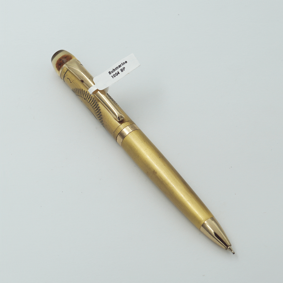 Submarine 1054 Golden Color Body With Cap On Rudraksha Fine Tip Twist ...