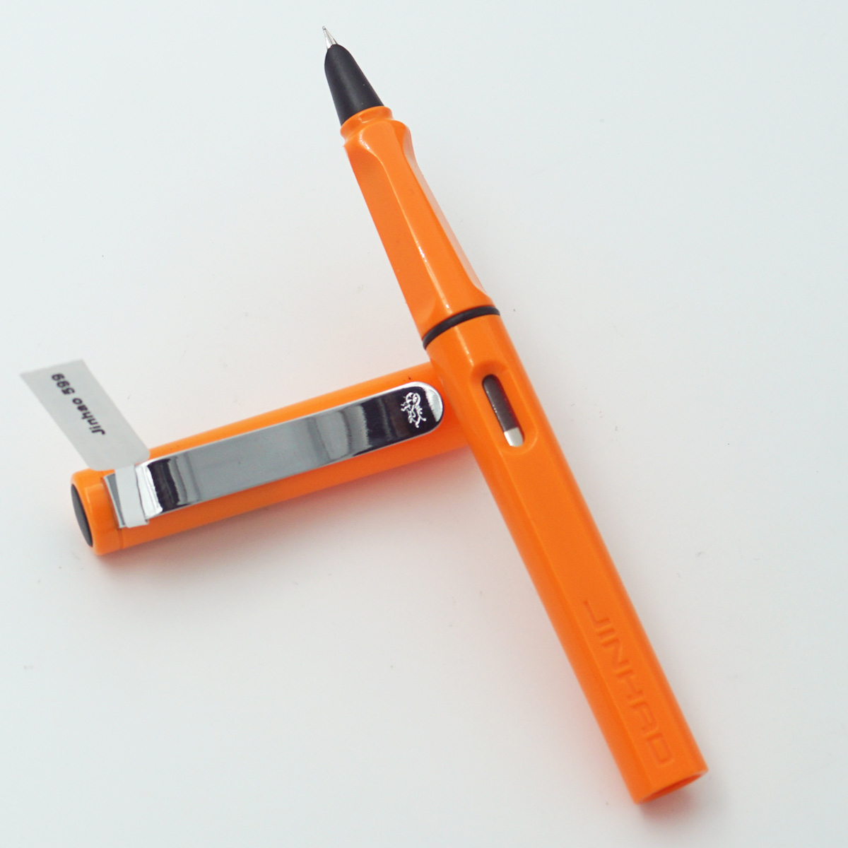 Jinhao 599 Orange Color Body With Orange Color Cap And Silver Clip Fine ...