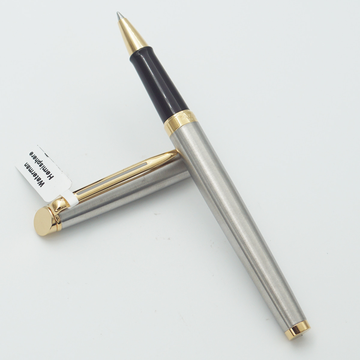 Waterman Hemisphere Stainless Steel GT Roller Ball Pen With Chain Type ...