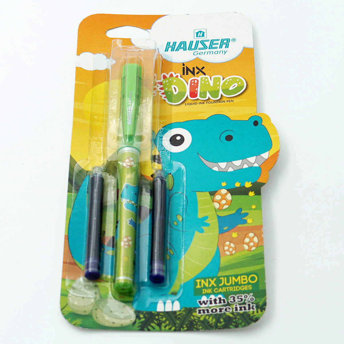 Hauser DINO Green Color Design Body With Transparent Green Color Cap ...