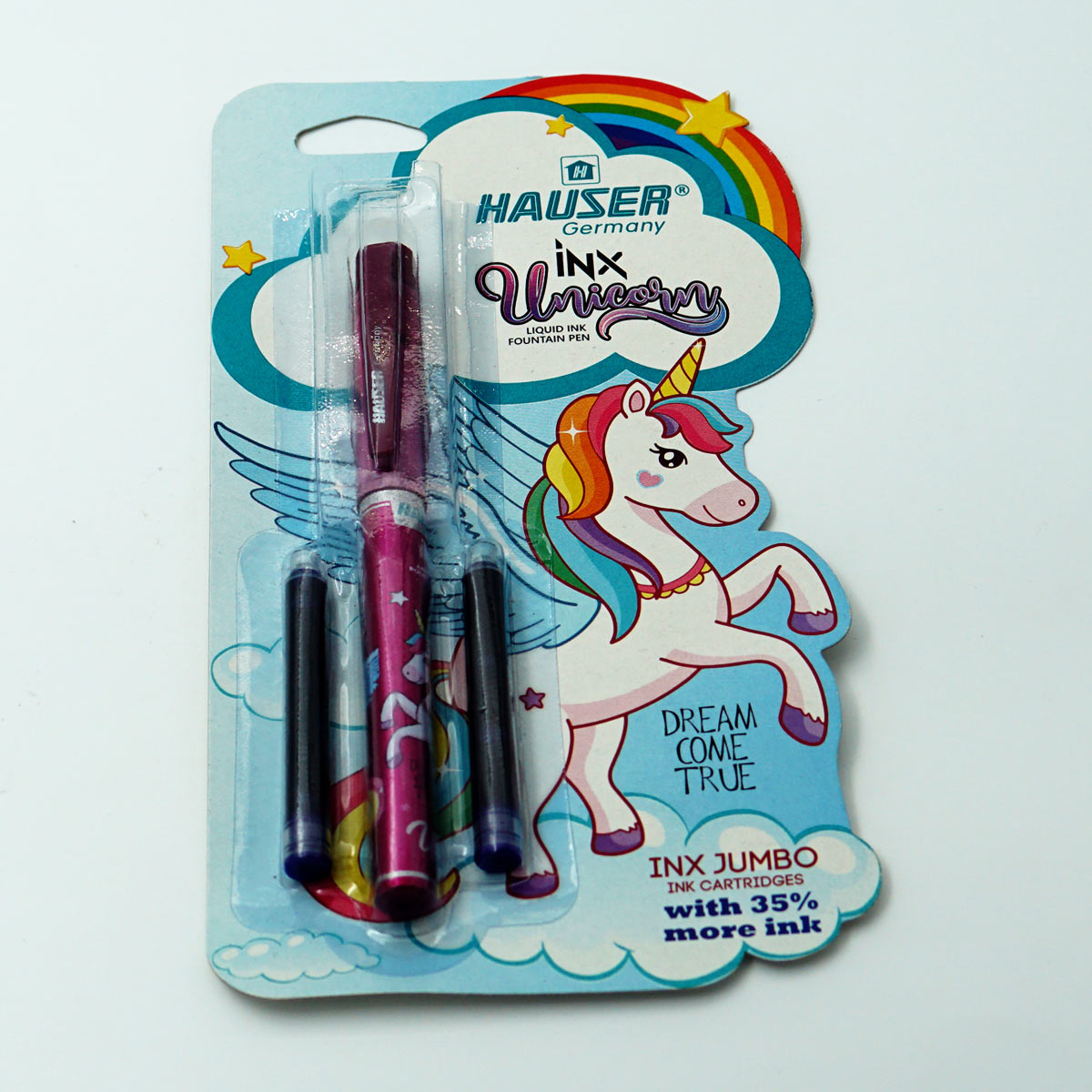 Hauser Unicorn Pink Color Design Body With Transparent Pink Color Cap ...