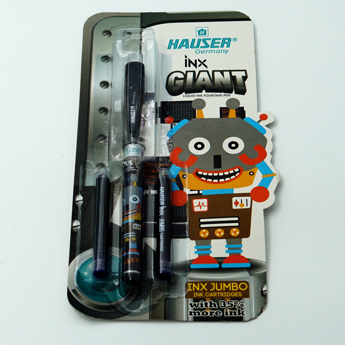 Hauser Giant Black Color Design Body With Transparent Black Color Cap ...