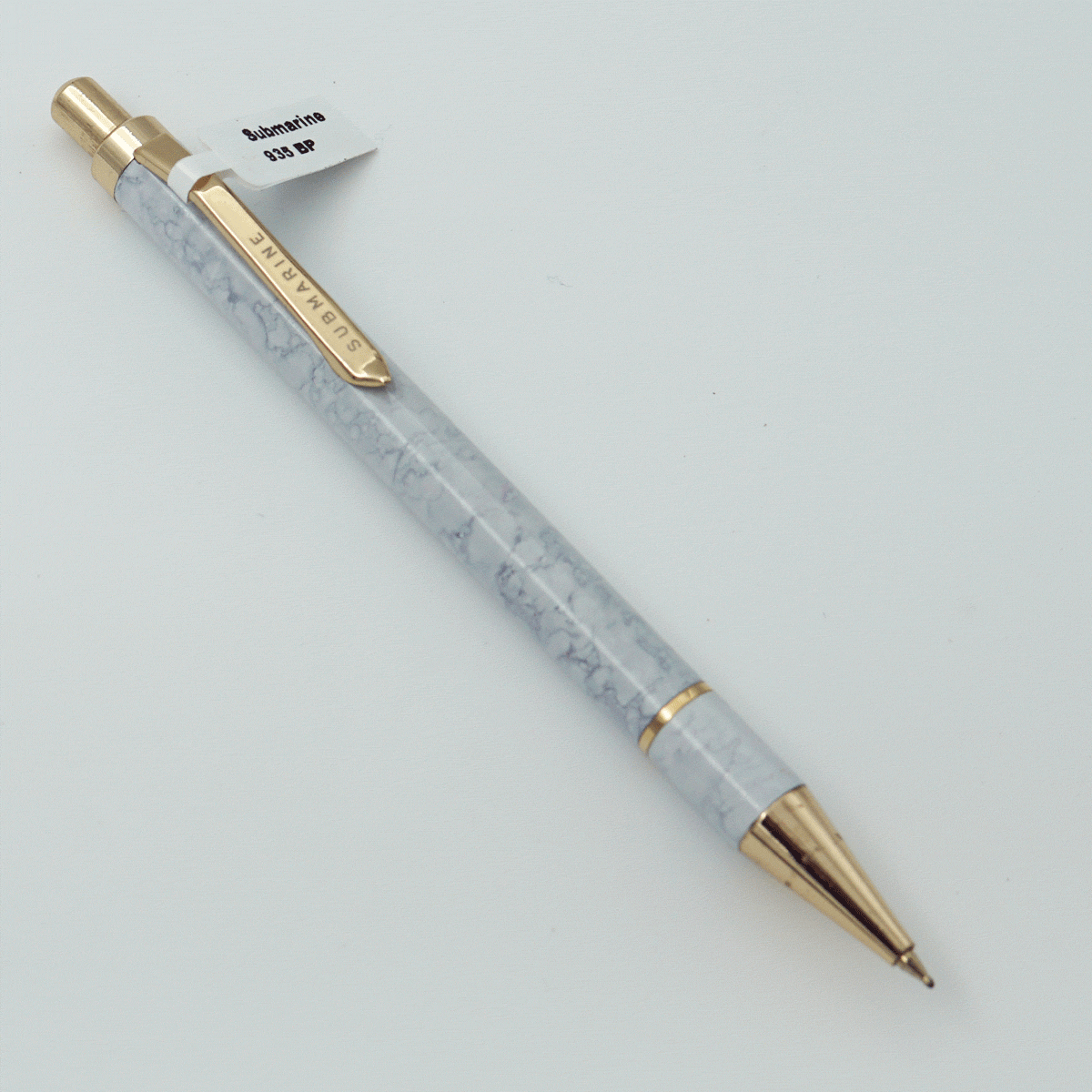 Submarine 935 White Color Marble Design Body With Golden Clip Fine Tip ...