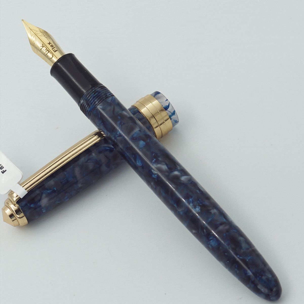 Click Falcon Flashy Blue Color Acrylic Body With Golden Color Clip No ...