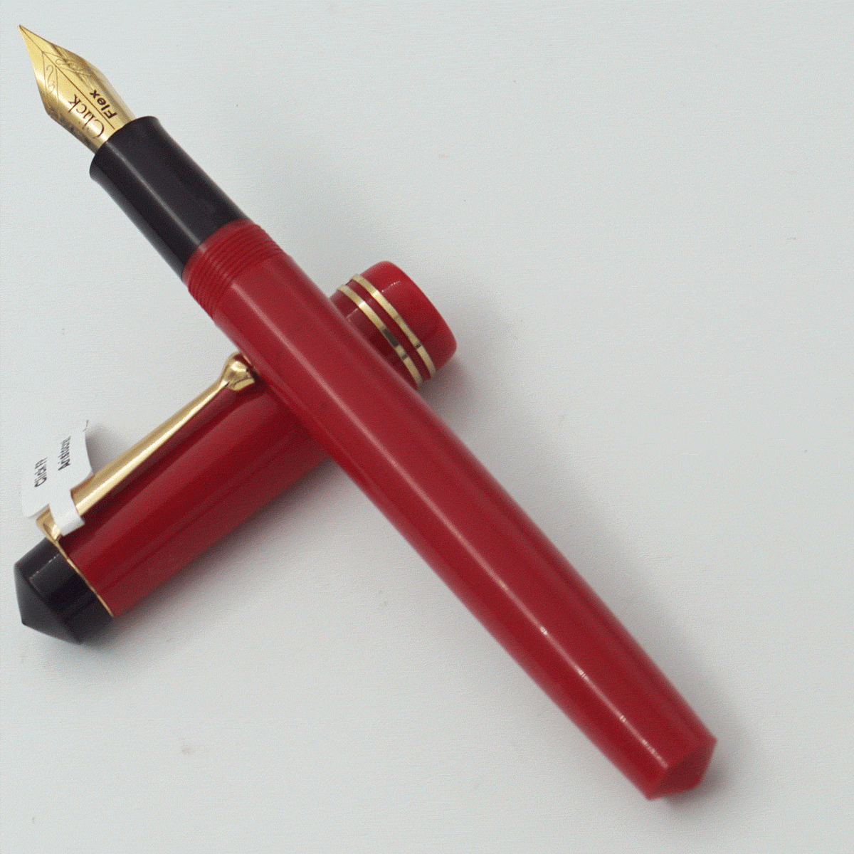 Click Aristocrat Red Color Body With Golden Clip No.35 GT Fine Flex Nib ...