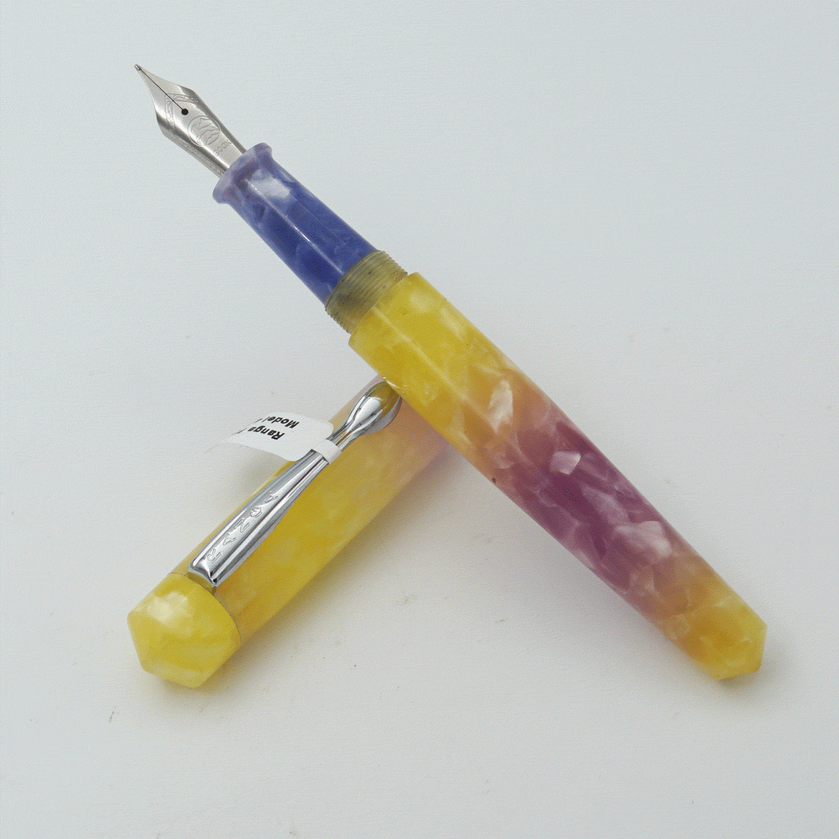 Ranga Handmade P31 Model 4 Premium Acrylic Yellow Blue Parfait Color ...