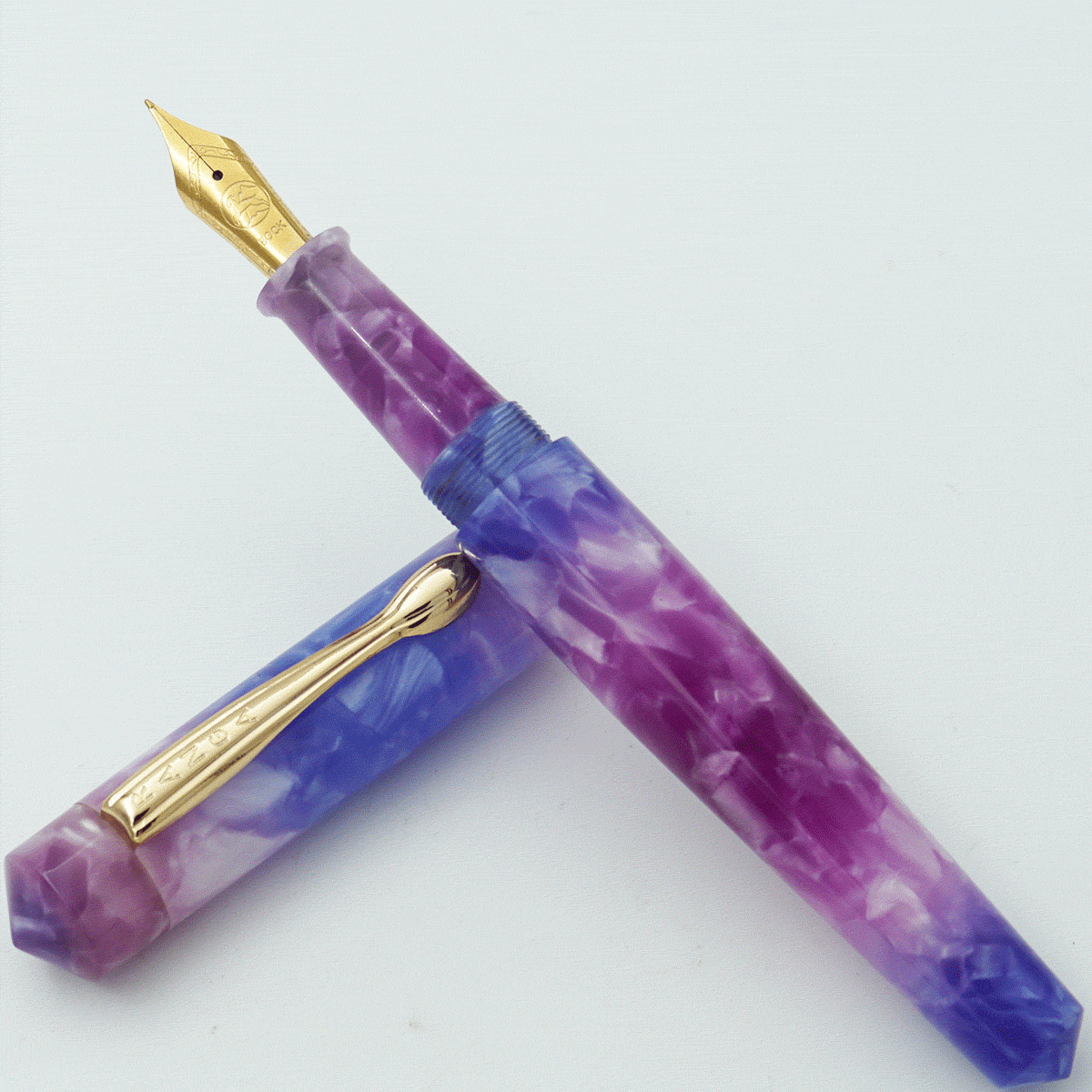 Ranga Handmade Model 4 Premium Acrylic P30 Blue Purple Parfait Color ...
