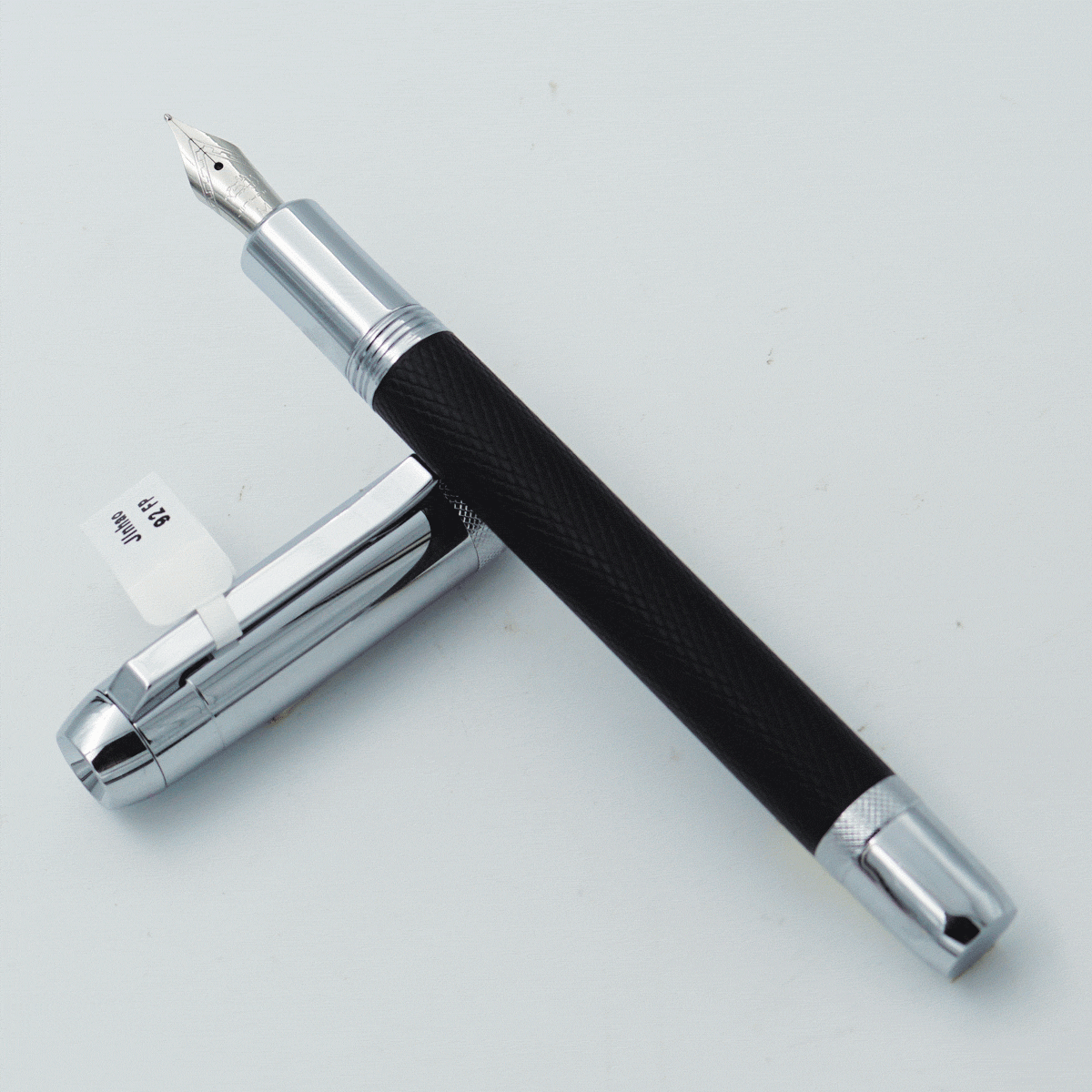 Jinhao 92 Black Color Solid Metal Body With Silver Color Cap Medium Nib ...