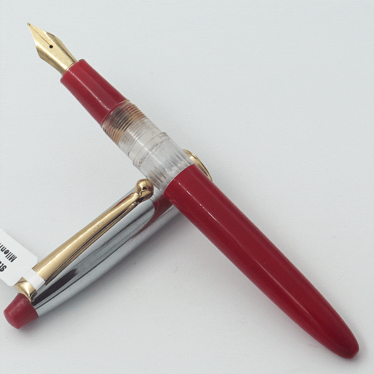 Star One Milenium Red Color Body With Silver Cap And Gold Clip Fine Nib ...
