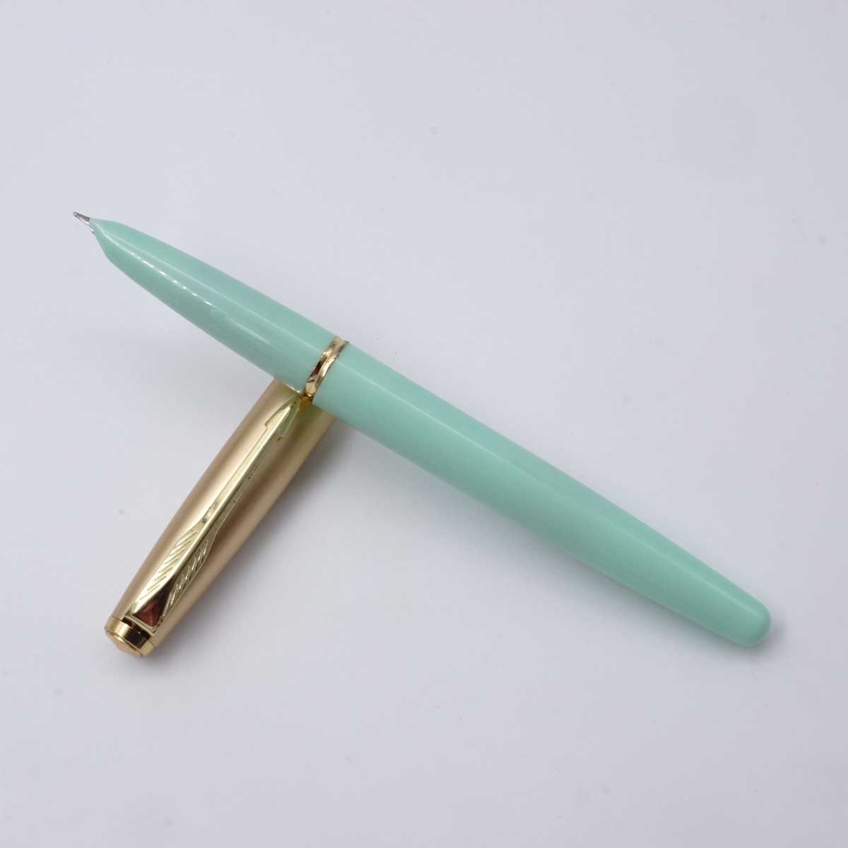 Luoshi 006 Light Green Color Body Gold Cap And Clip Converter Type ...