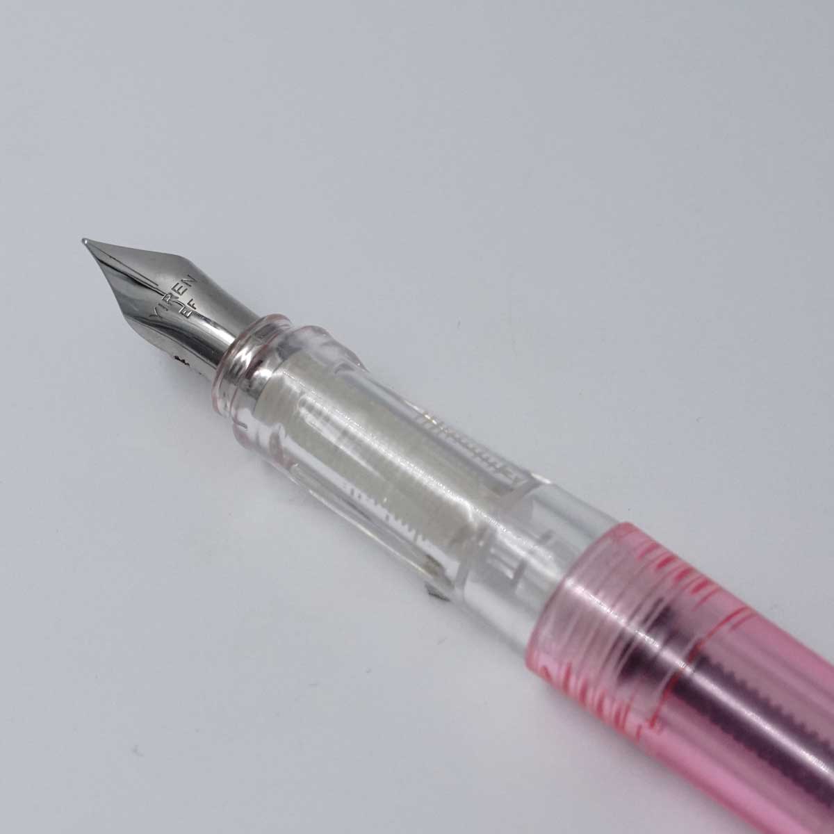 Yiren 312A Transparent Pink Color Body Extra Fine Nib Sliver Clip ...
