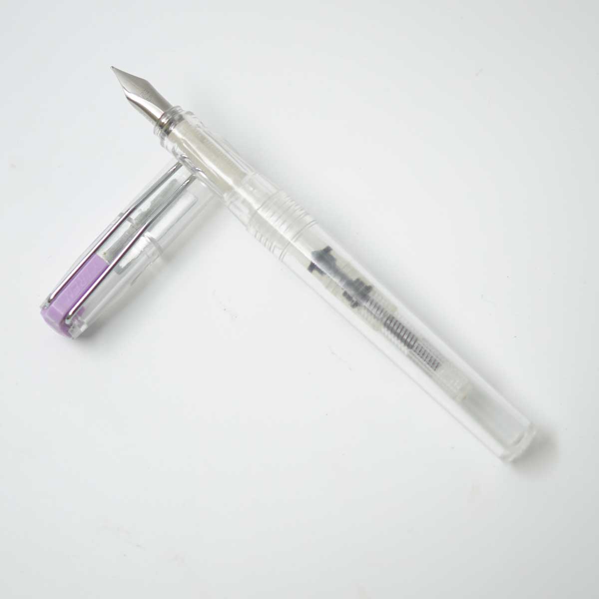 Yiren 312B Transparent Body With Purple EF Nib Converter Type Fountain ...