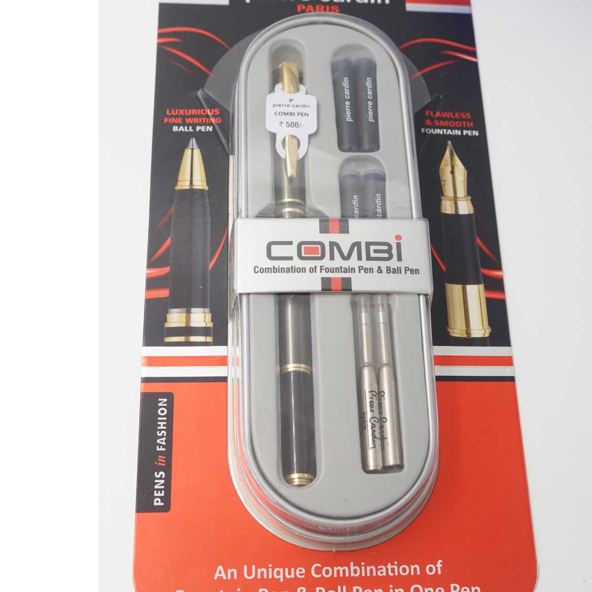 Pierre Cardin Combi 2 In 1 Grey Body Fine Nib And Fine Tip Gold Trims ...