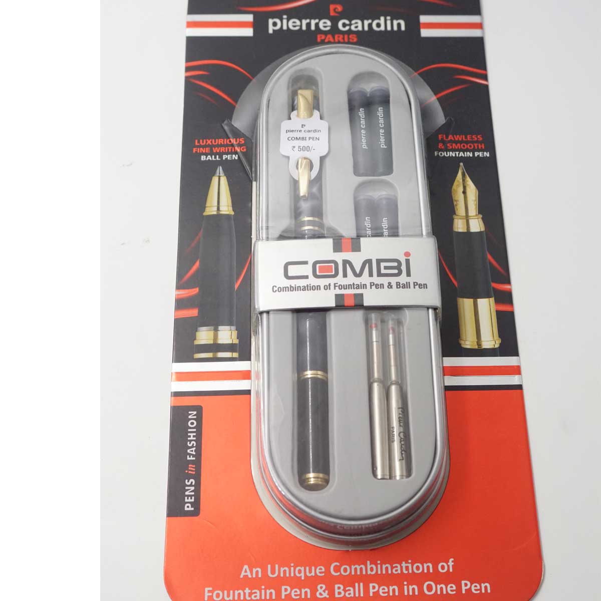 Pierre Cardin Combi 2 In 1 Marble Blue Body Fine Nib And Fine Tip Gold ...