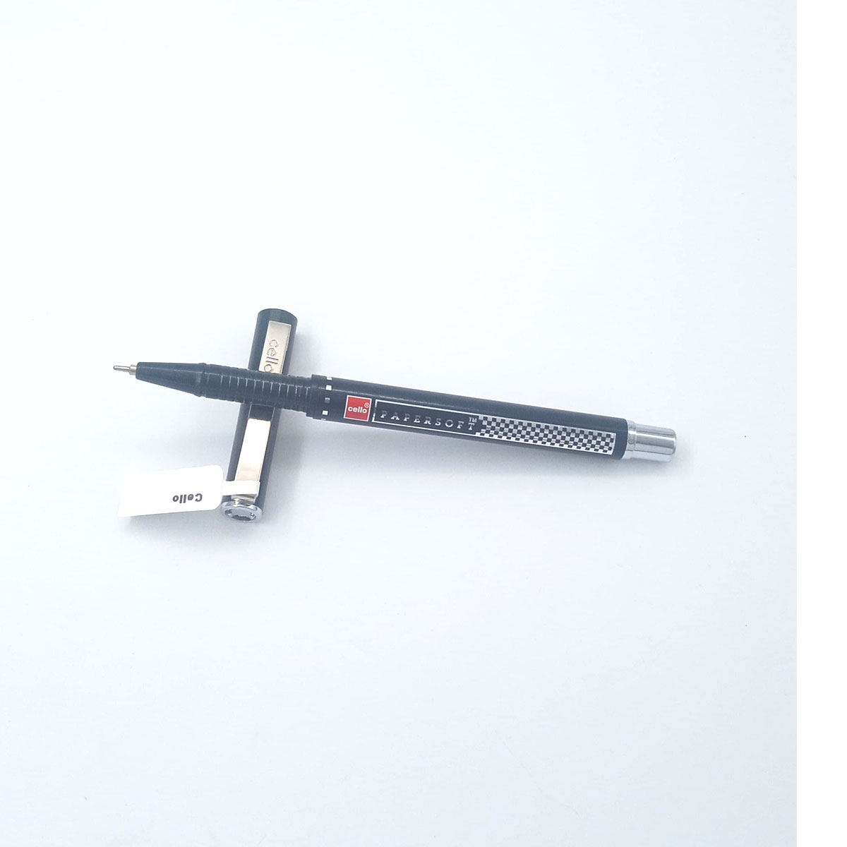 Cello PaperSoft Green Color Body With Silver Clip And Blue Writing Fine ...