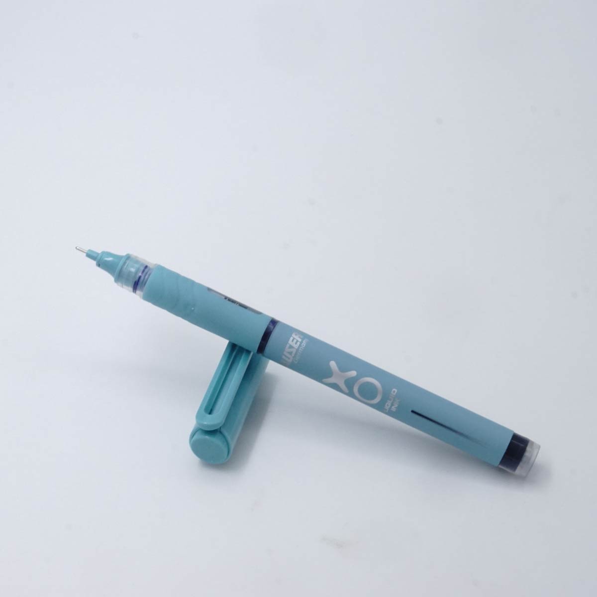 Hauser XO Roller Ball Blue Body Silver Clip Fine Tip Liquid Ink Blue ...