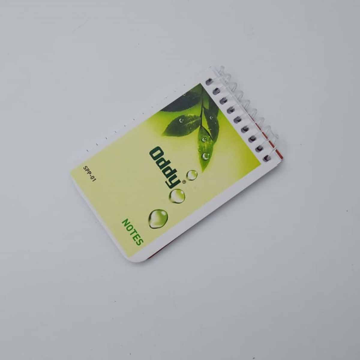 Oddy Spp01 Leaves Design Spiral Packet Pad SKU 25951