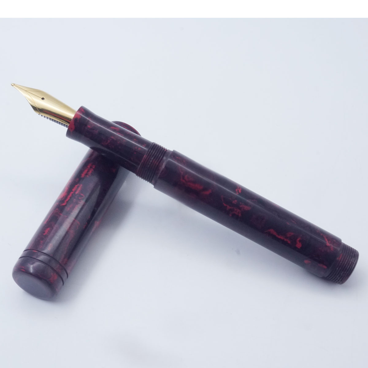 Ranga Montery Model Premium Ebonite P6 Black And Red Marble Finished ...