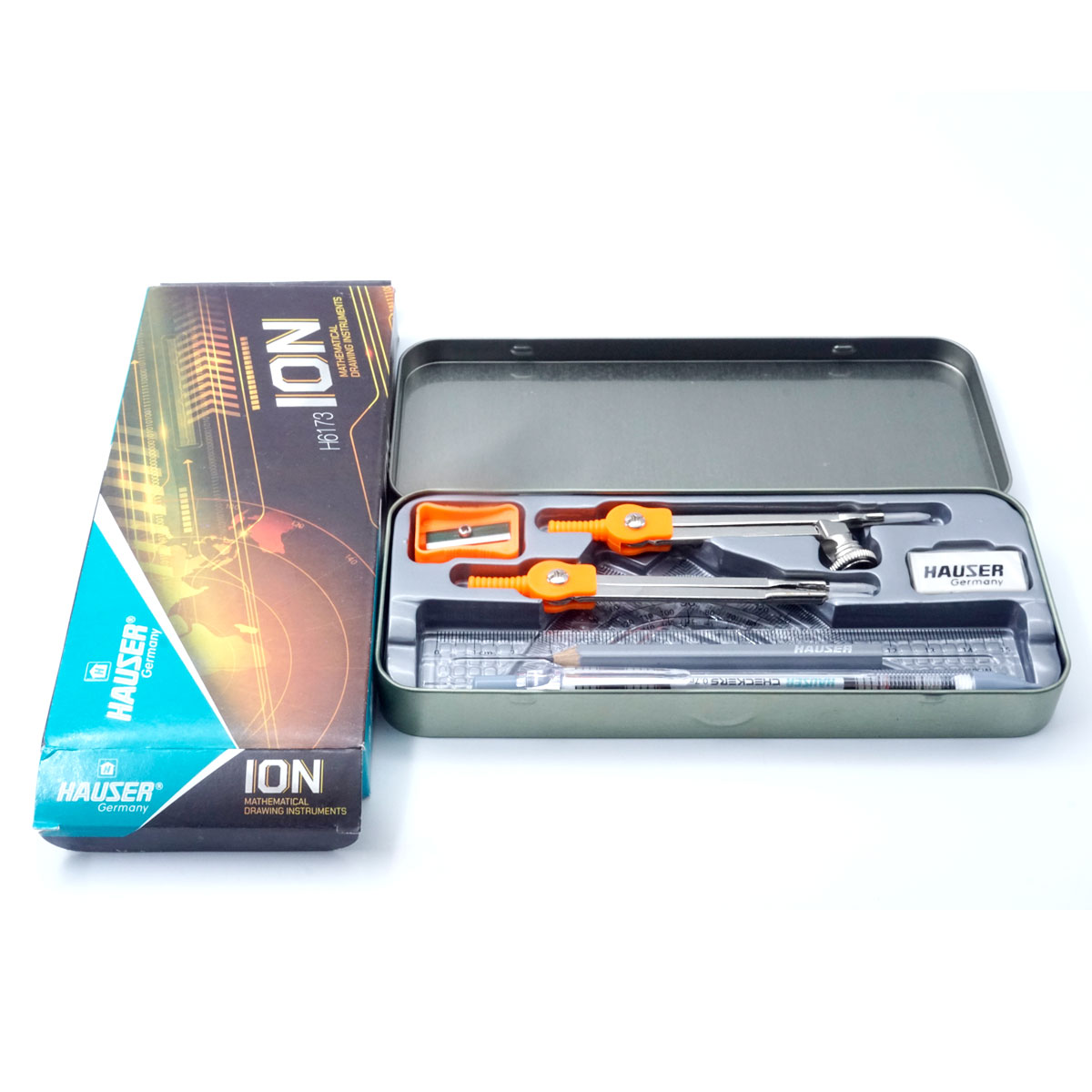 Hauser H6173 Geomentry Box 10N Mathematical Drawing Instruments Set SKU ...