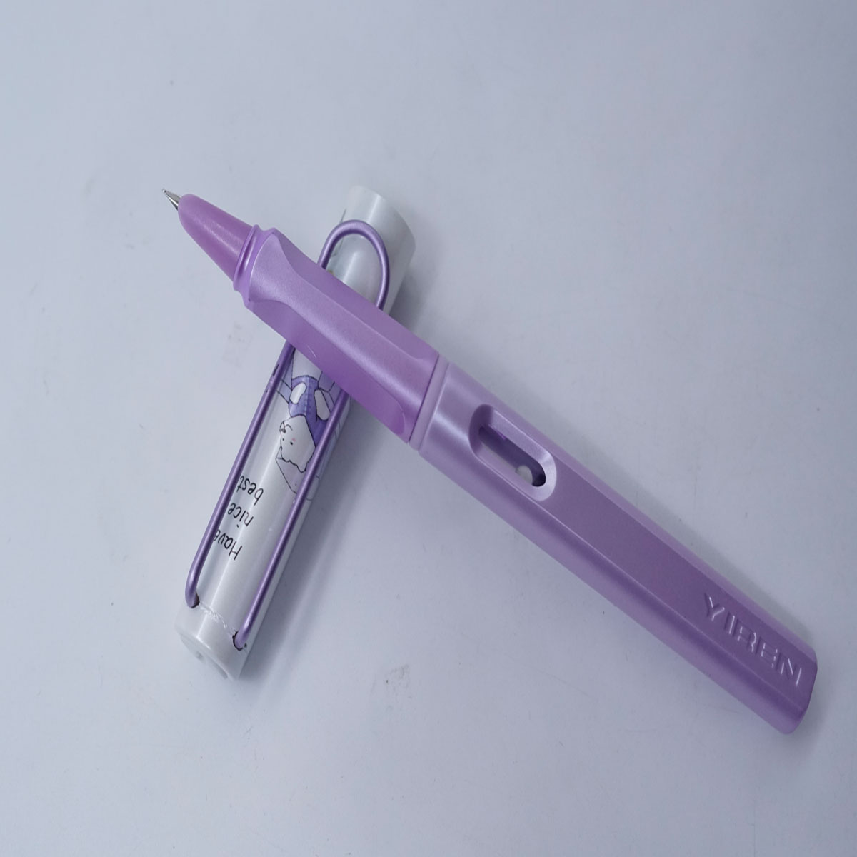 Yiren 4063 Light Purple Color Body With White Cap type Fine Nib With ...