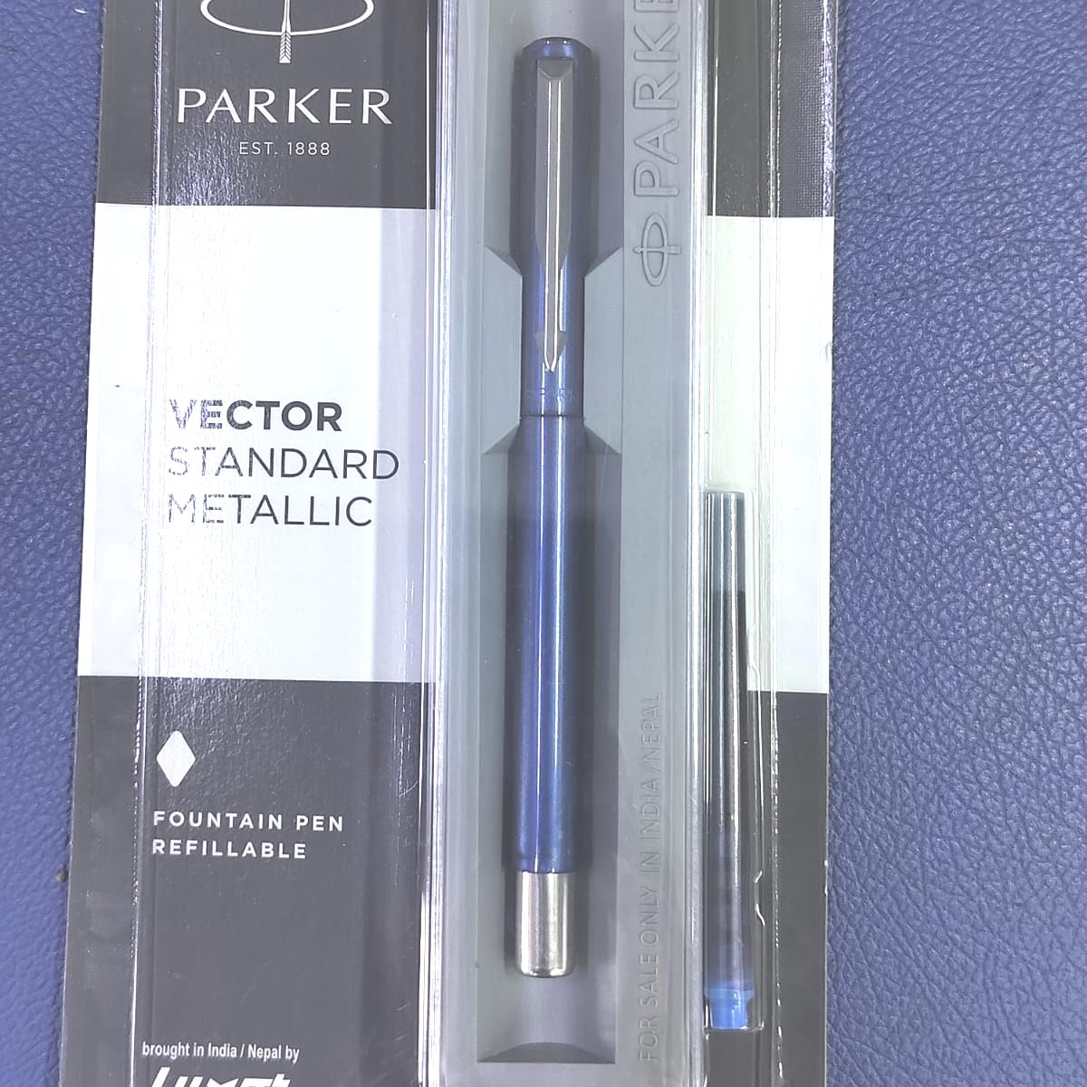 Parker Vector Standard Metallic Blue Color Body With Silver Clip ...