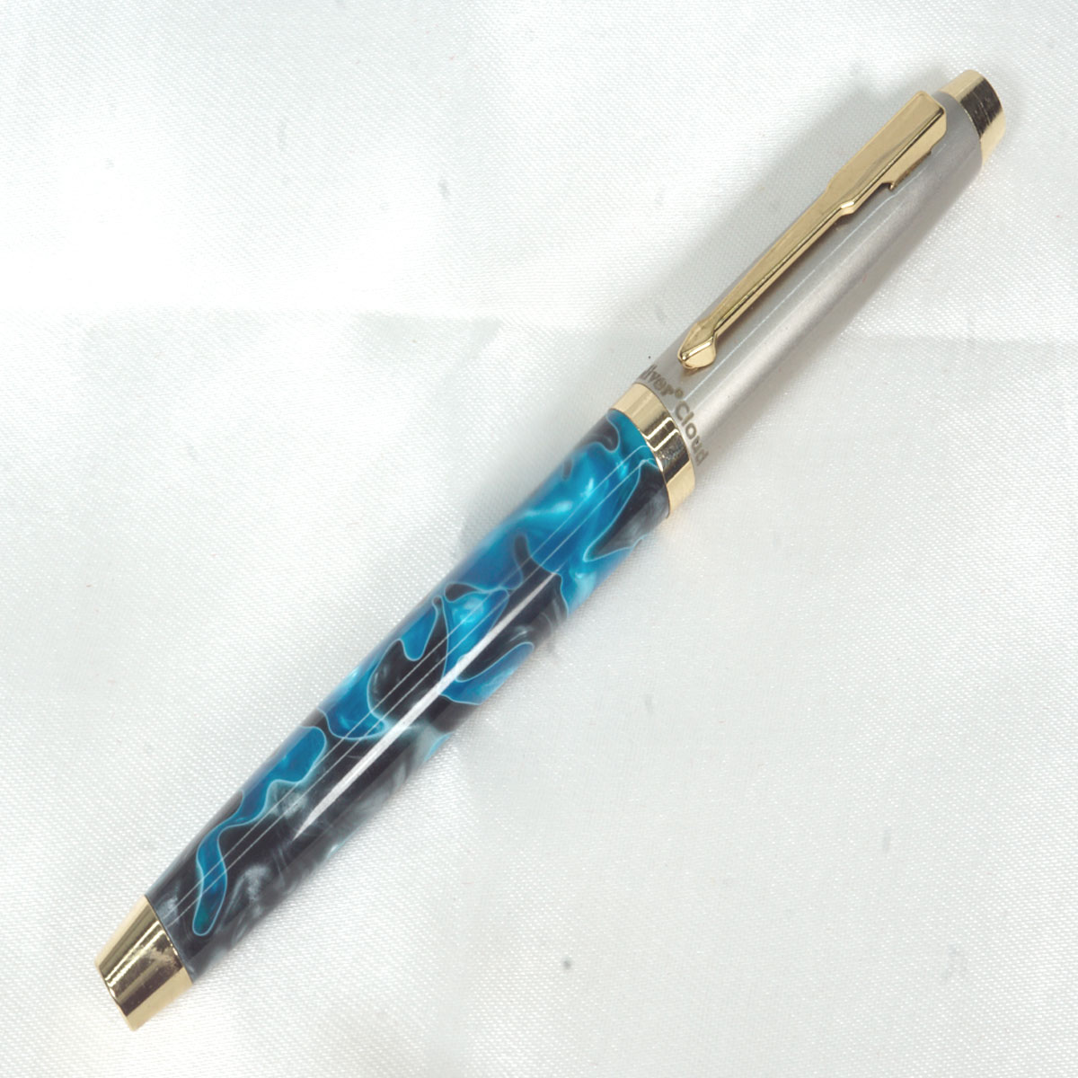 Oliver Cloud Acrylic Black With Blue Marble Design Converter Type ...