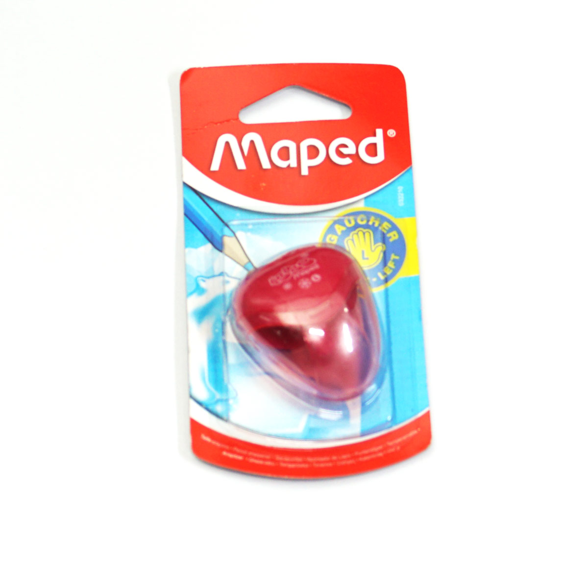 Maped 032210 Igloo Left Hand Pink Color one Hole Pencil Sharpener SKU 50117