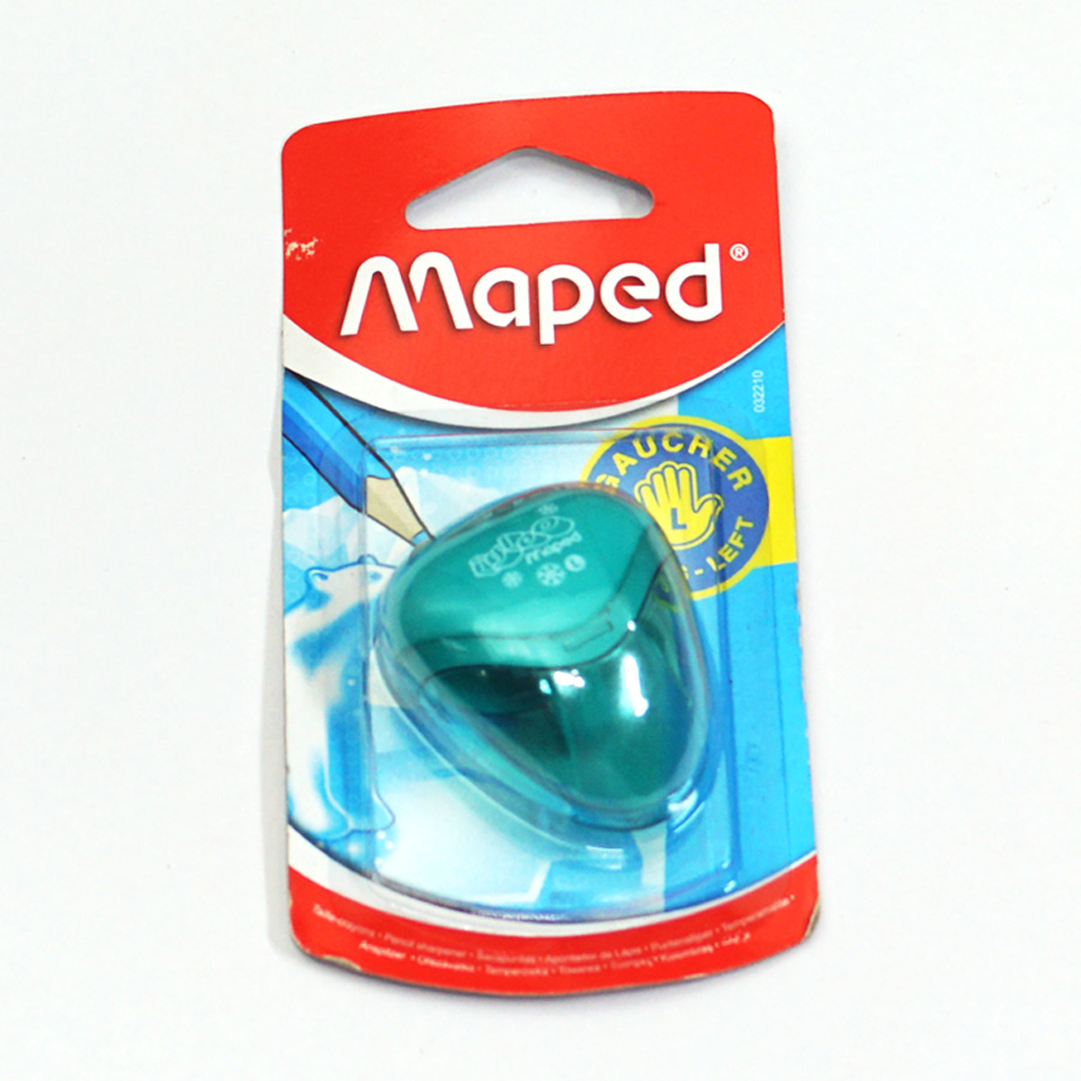 Maped 032210 Igloo Left Hand Green Color one Hole Pencil Sharpener SKU ...