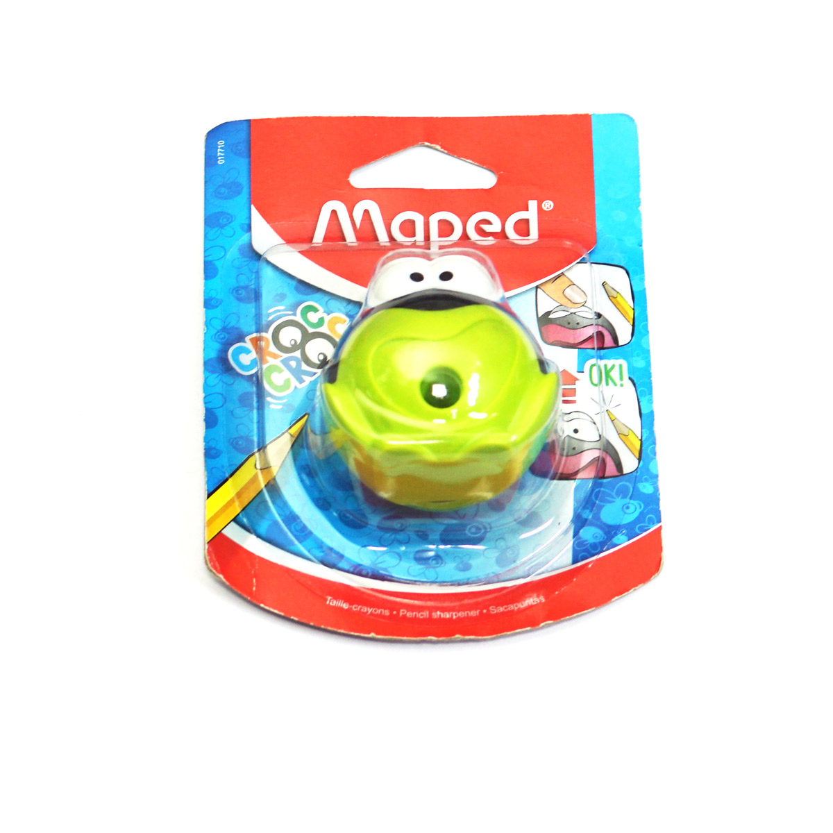 Maped 017710 Croc Croc Green Color Frog Shape one Hole Pencil Sharpener ...