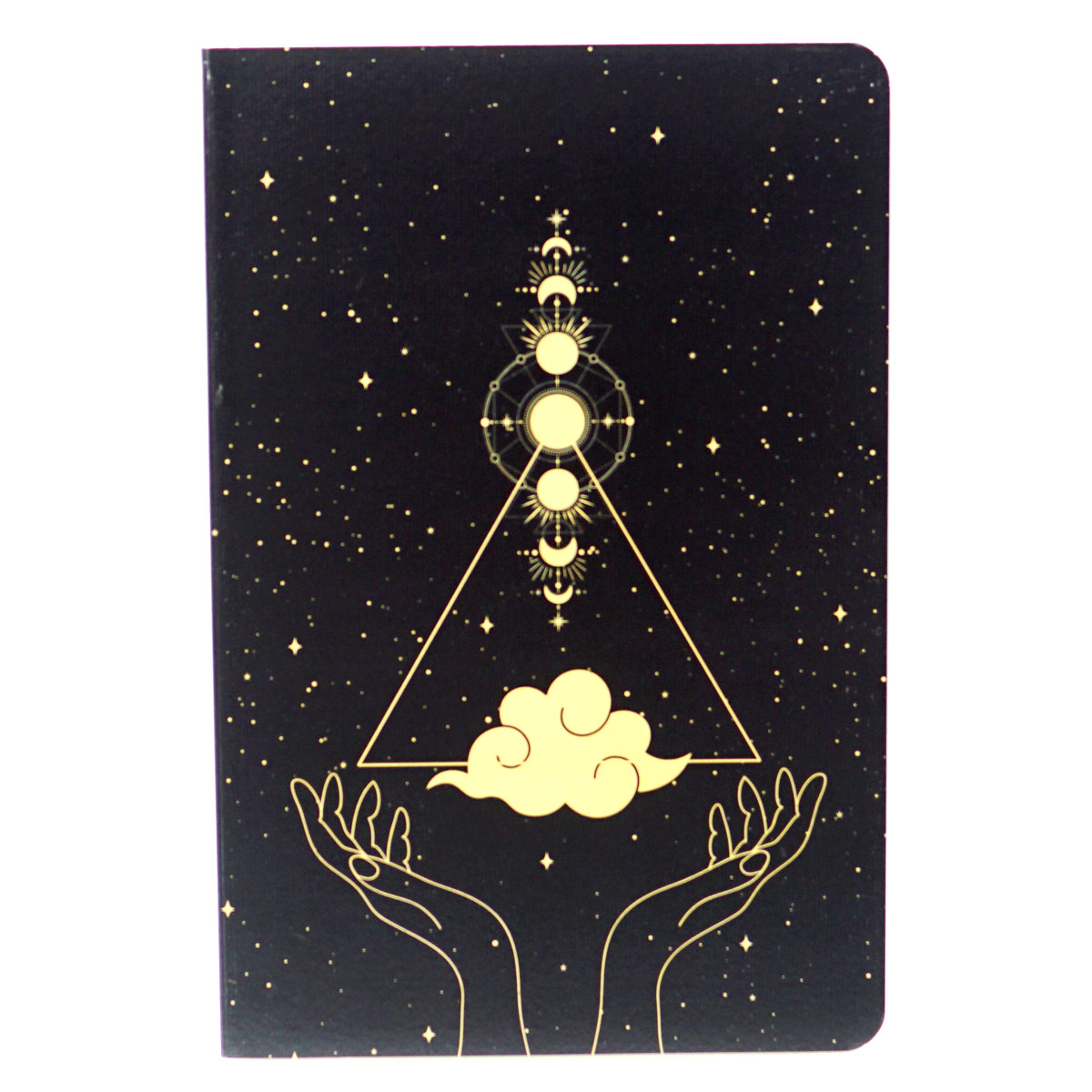 Factor A5 Black Color with Phases of Moon and Hand Design Soft Bound ...