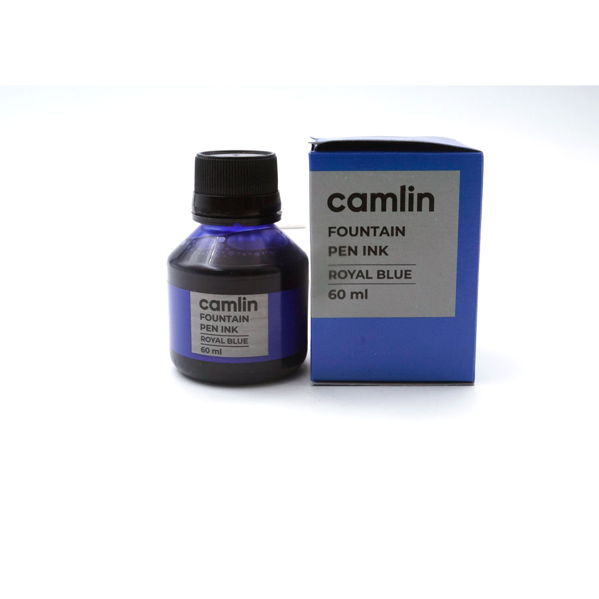 Camlin fountain pen ink 60ml Royal blue color SKU 51292
