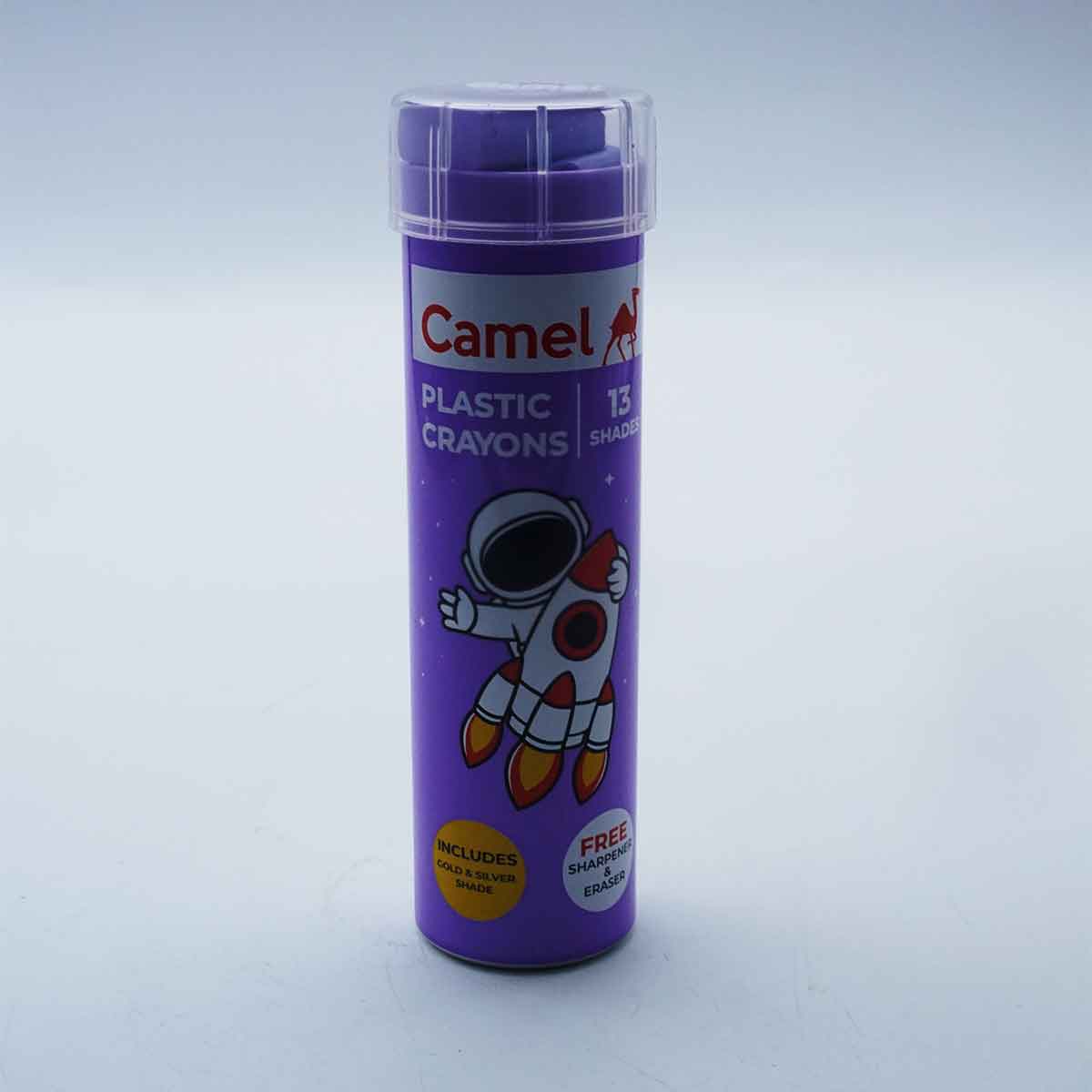 Camlin plastic crayons 13 shades including gold & silver Shades With ...