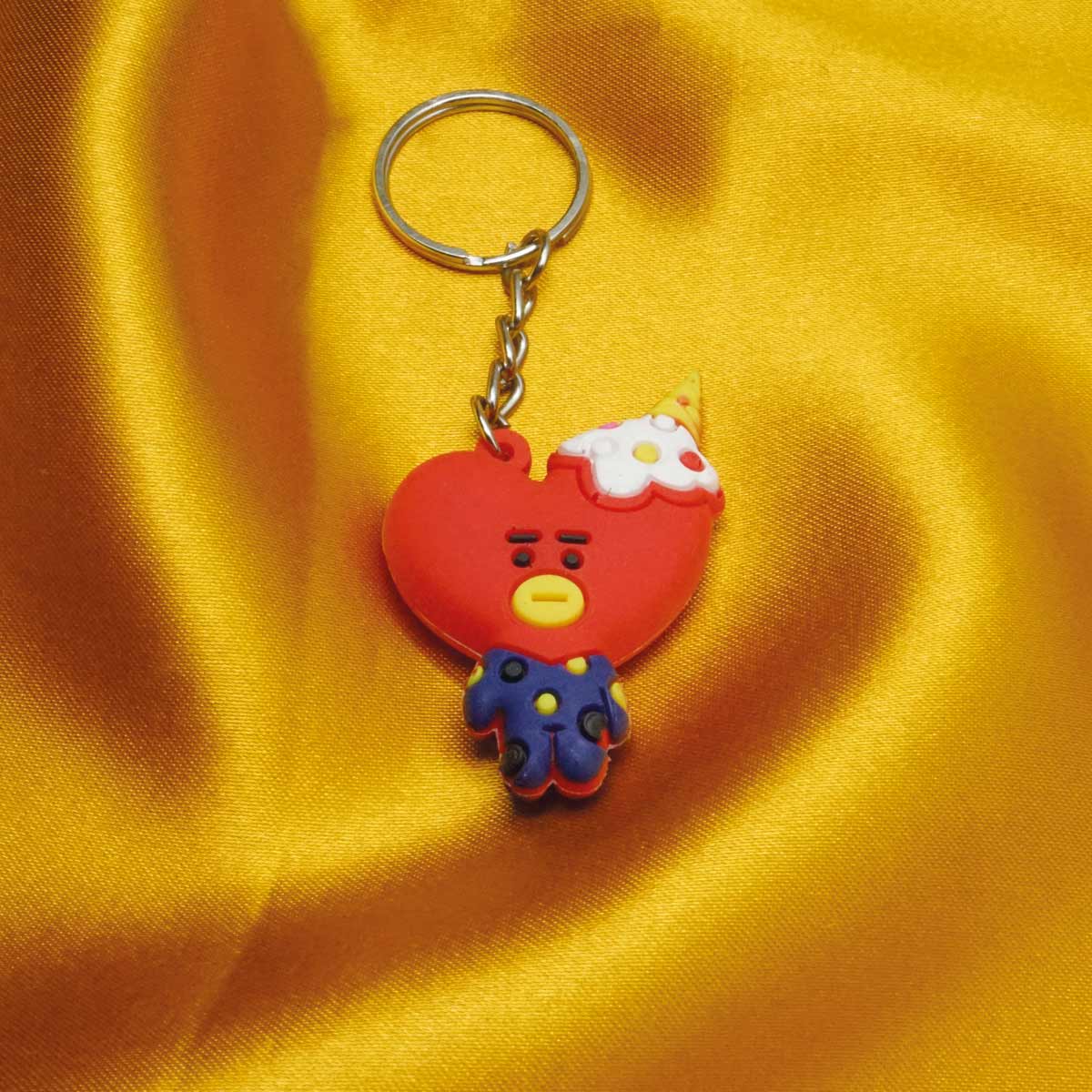 penhouse.in BTS Tata Animal Design Rubber Keychain SKU 55038